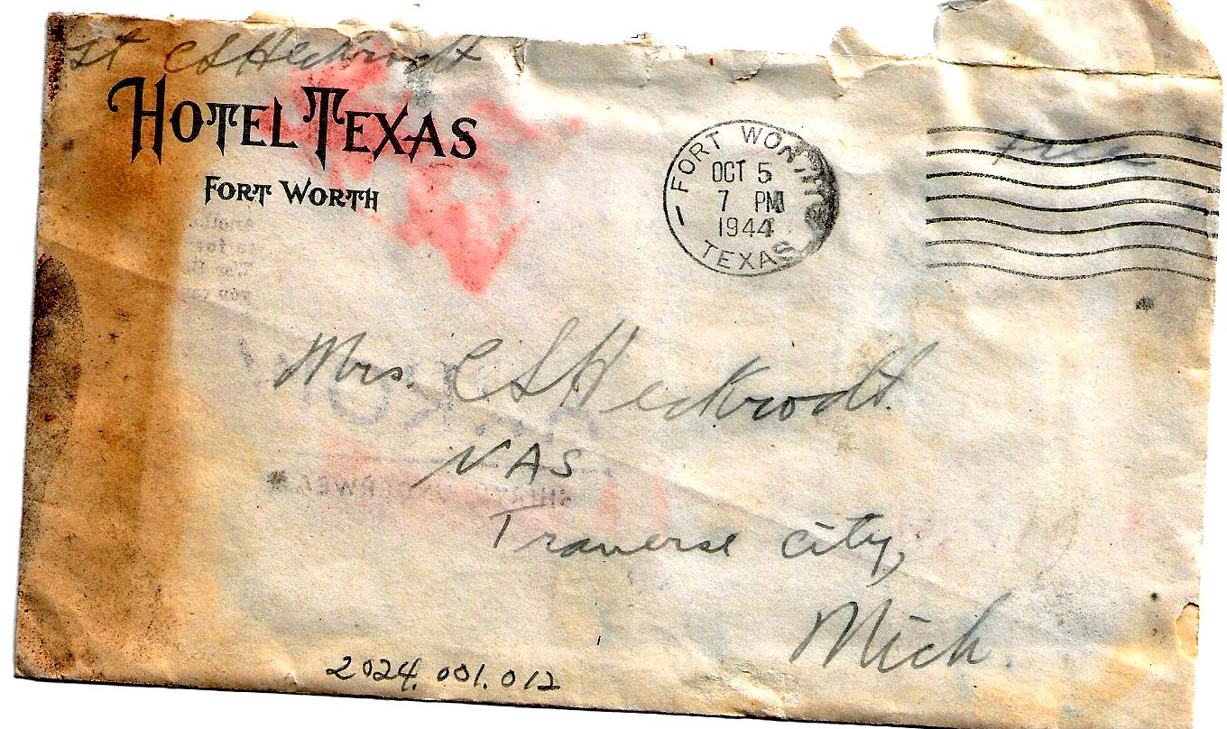 Letter to Mrs. C. S. Heckrodt - Western Oklahoma Historical Society